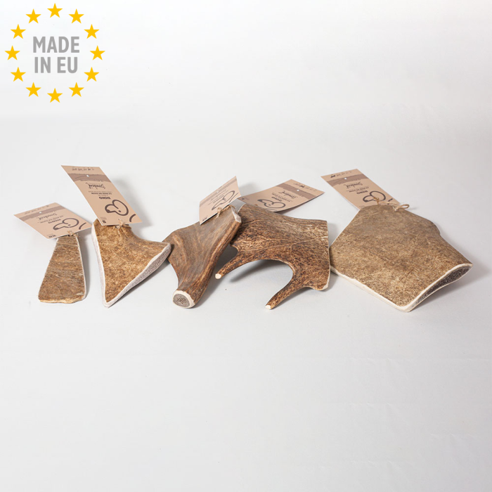 Evident Hjorte Gevir ekstra hårdt Naturlig Hundesnack Dino, XS-XL til ...