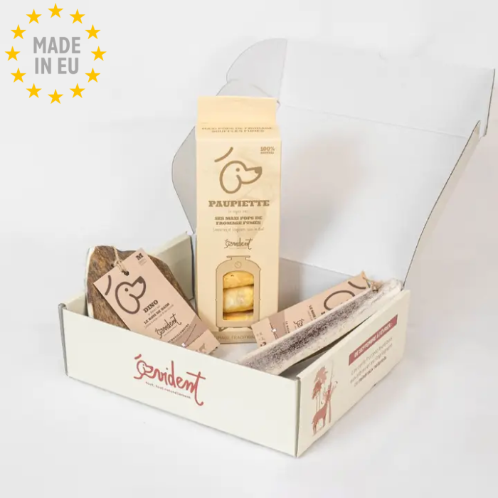 Evident Hjorte Gevir & Snacks Pakke ekstra hårdt Naturlig Hundesnack ...