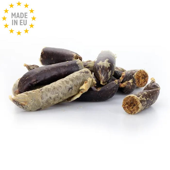 Wolf's Nature Oksekøds pølser, Naturlig Snack til hund, Okse 250g til ...