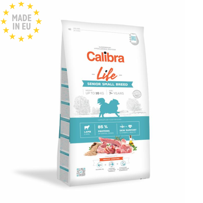 Calibra Dog Life Senior Small Breed Lam Tørfoder Til Hund, 6kg, EU til ...